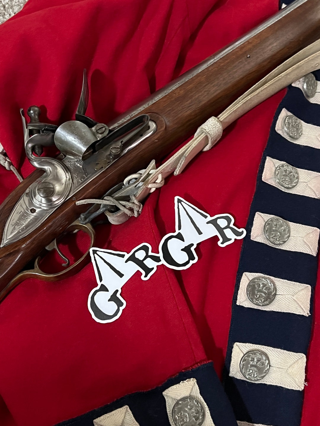 2 GR Broad Arrow Stickers - Revolutionary War British War Department ...
