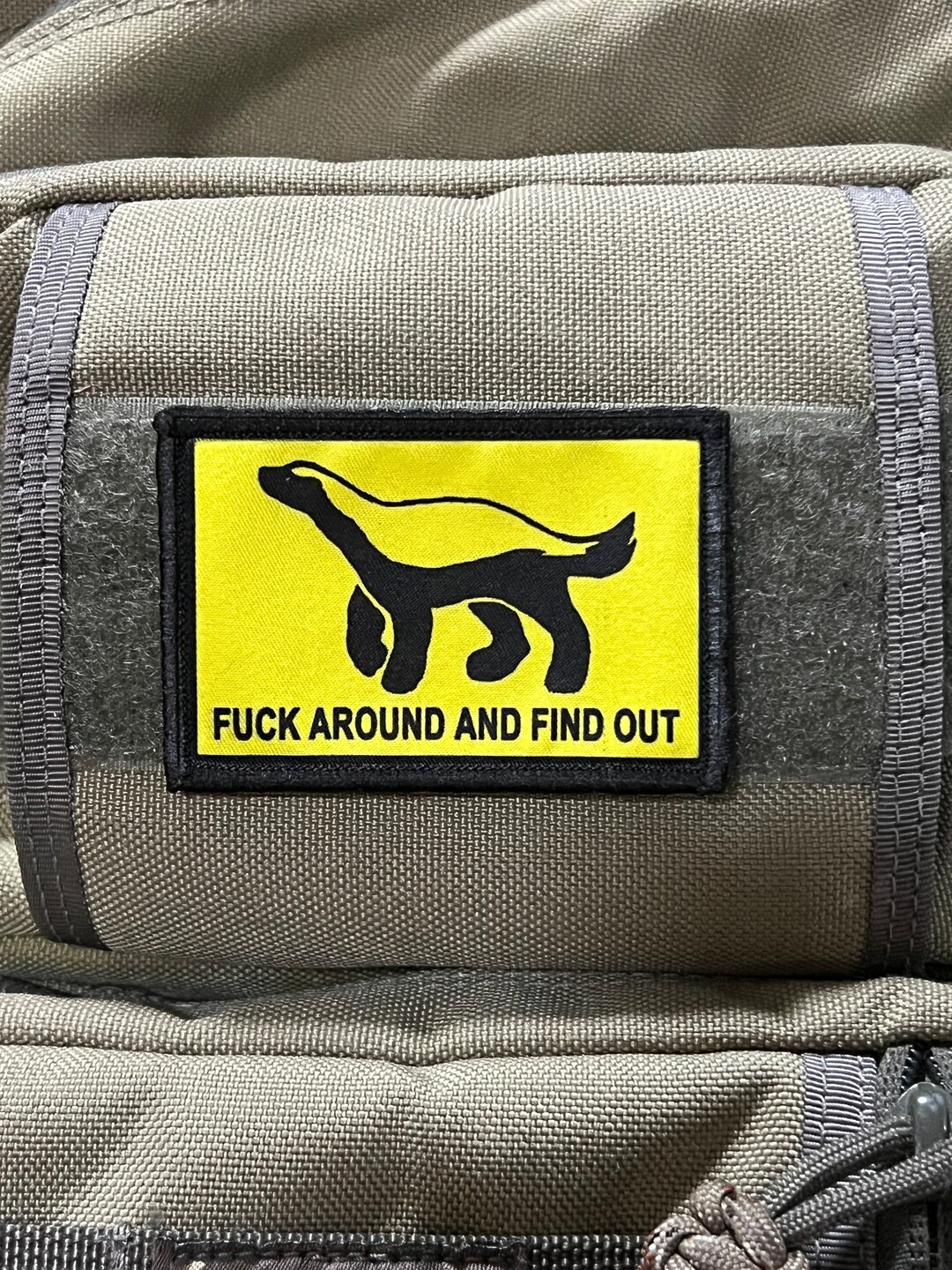 Honey Badger Morale Patch: Funny Hook and Loop Patch - 2x3" Made in USA ...
