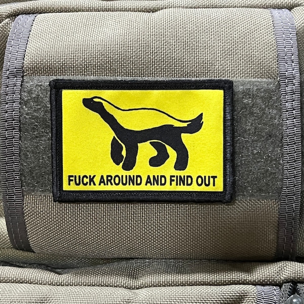 Hook and Loop Patch Honey Badger - Etsy