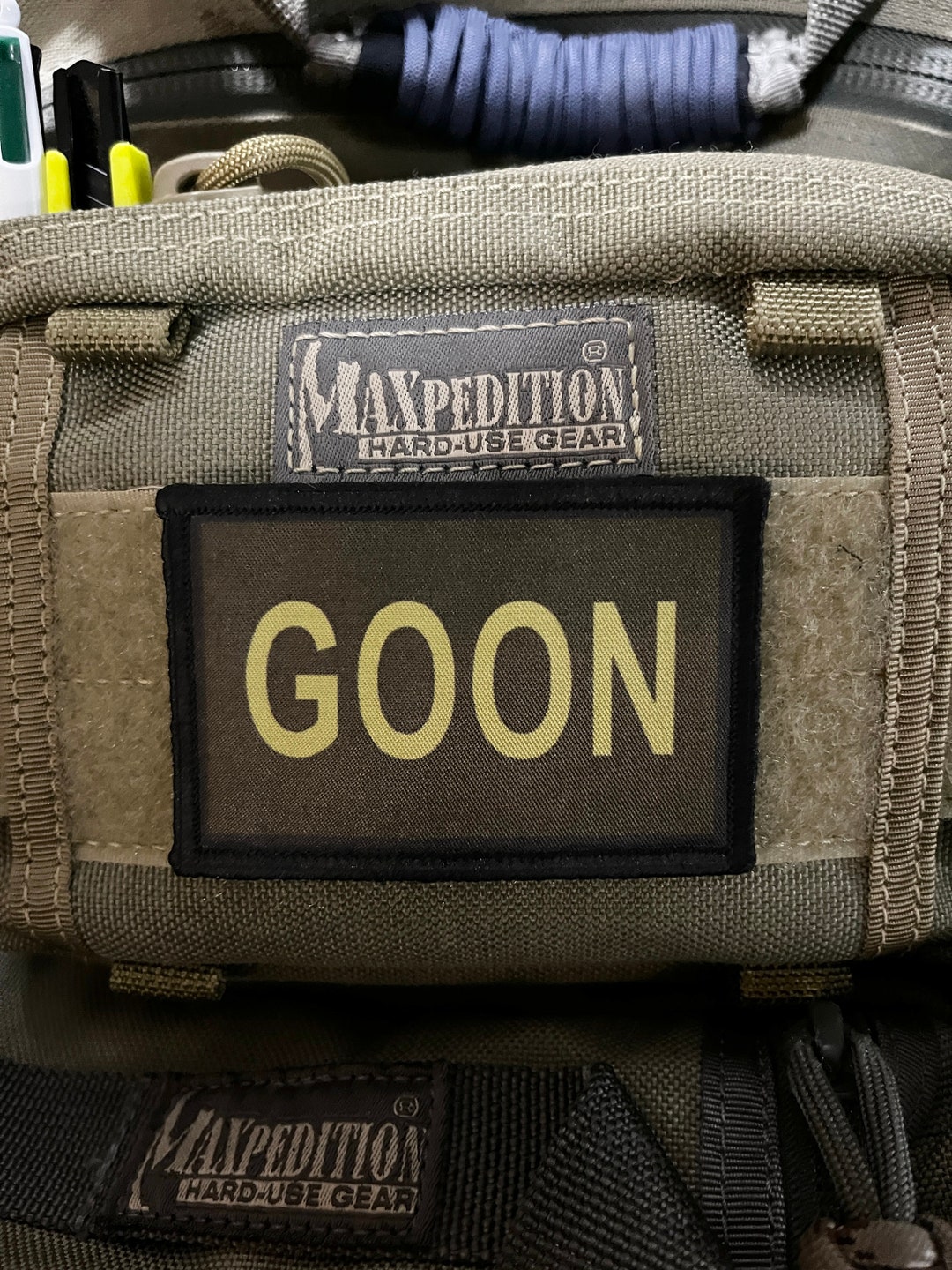 Subdued Goon Morale Patch- Hook and Loop Custom Patch 2x3" Made in the ...