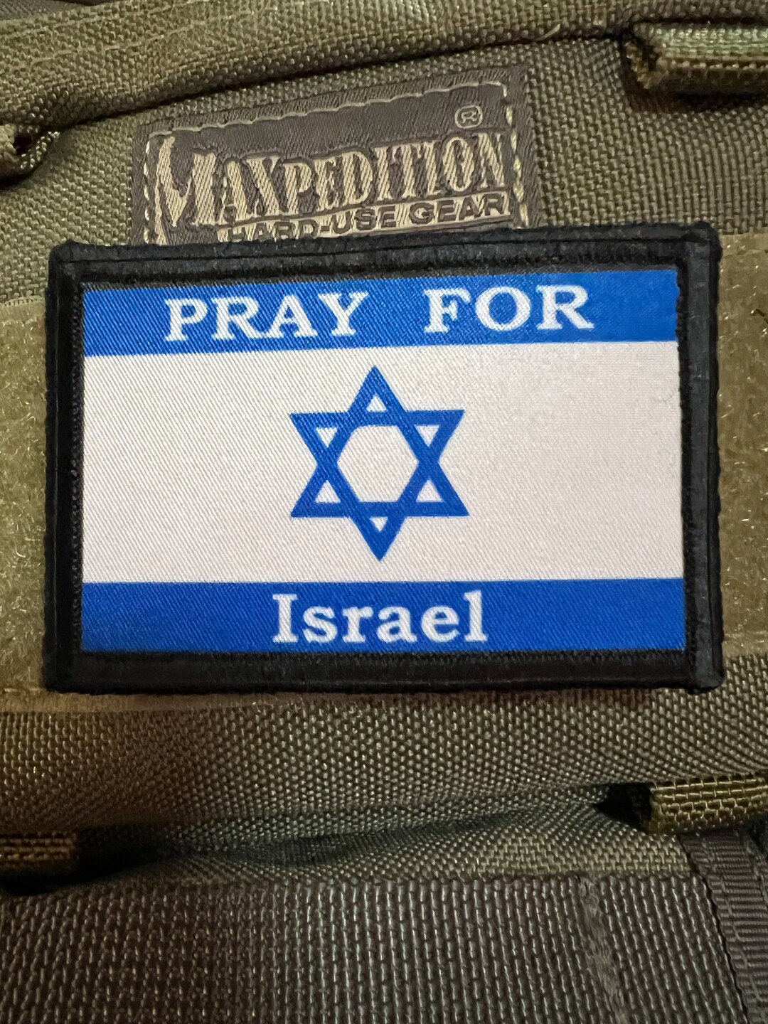 Pray for Israel Morale Patch- Hook and Loop 2x3" - Etsy