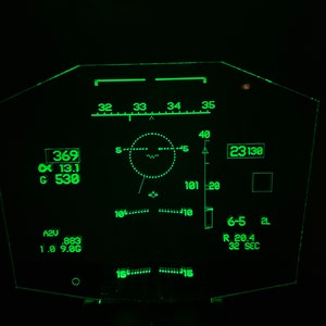 Air Force F-15E Strike Eagle Heads up Display HUD LED Sign /acrylic ...