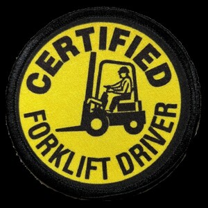 Certified Forklift Operator Morale Patch - 3" Hook and Loop - Etsy