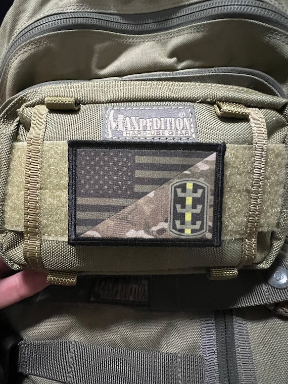 130th EN Brigade USA Flag Morale Patch Hook and Loop Custom - Etsy
