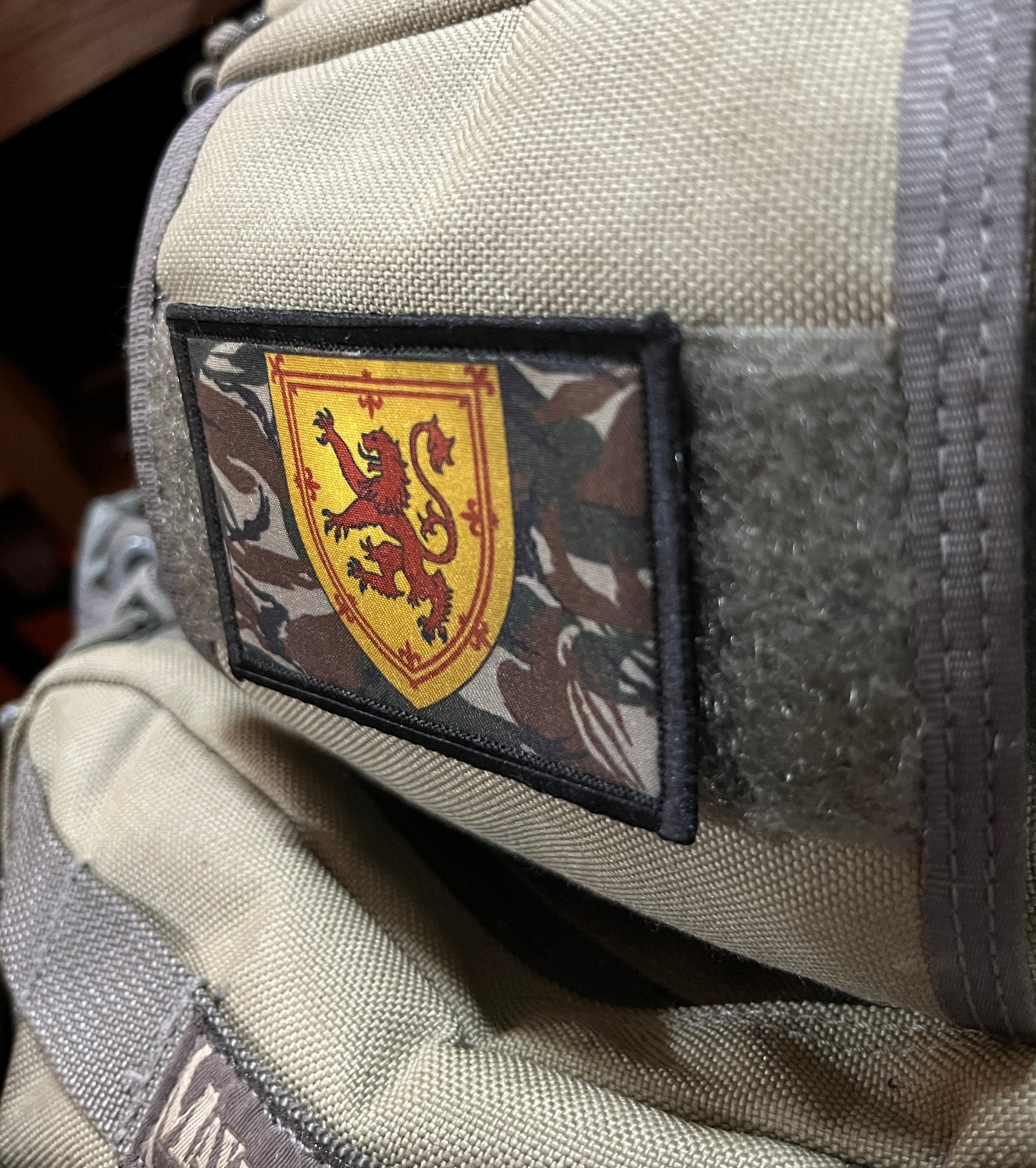 Scotland Rampant Lion Morale Patch Hook and Loop Custom Patch - Etsy