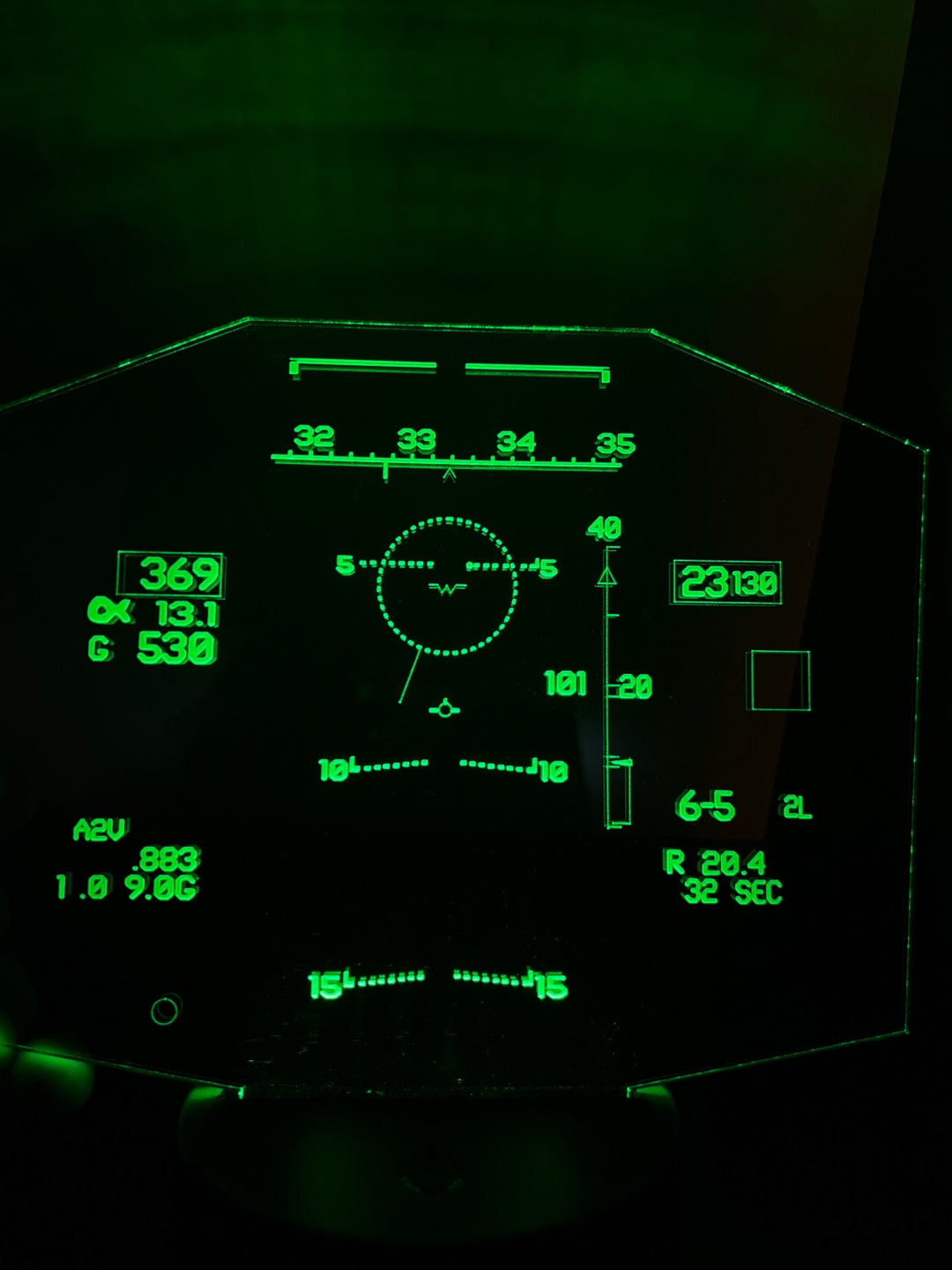 Air Force F-15E Strike Eagle Heads up Display HUD LED Sign /acrylic ...