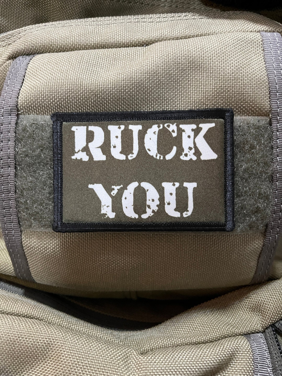 Ruck You Morale Patch- Hook and Loop Custom Patch 2x3" Made in the USA ...