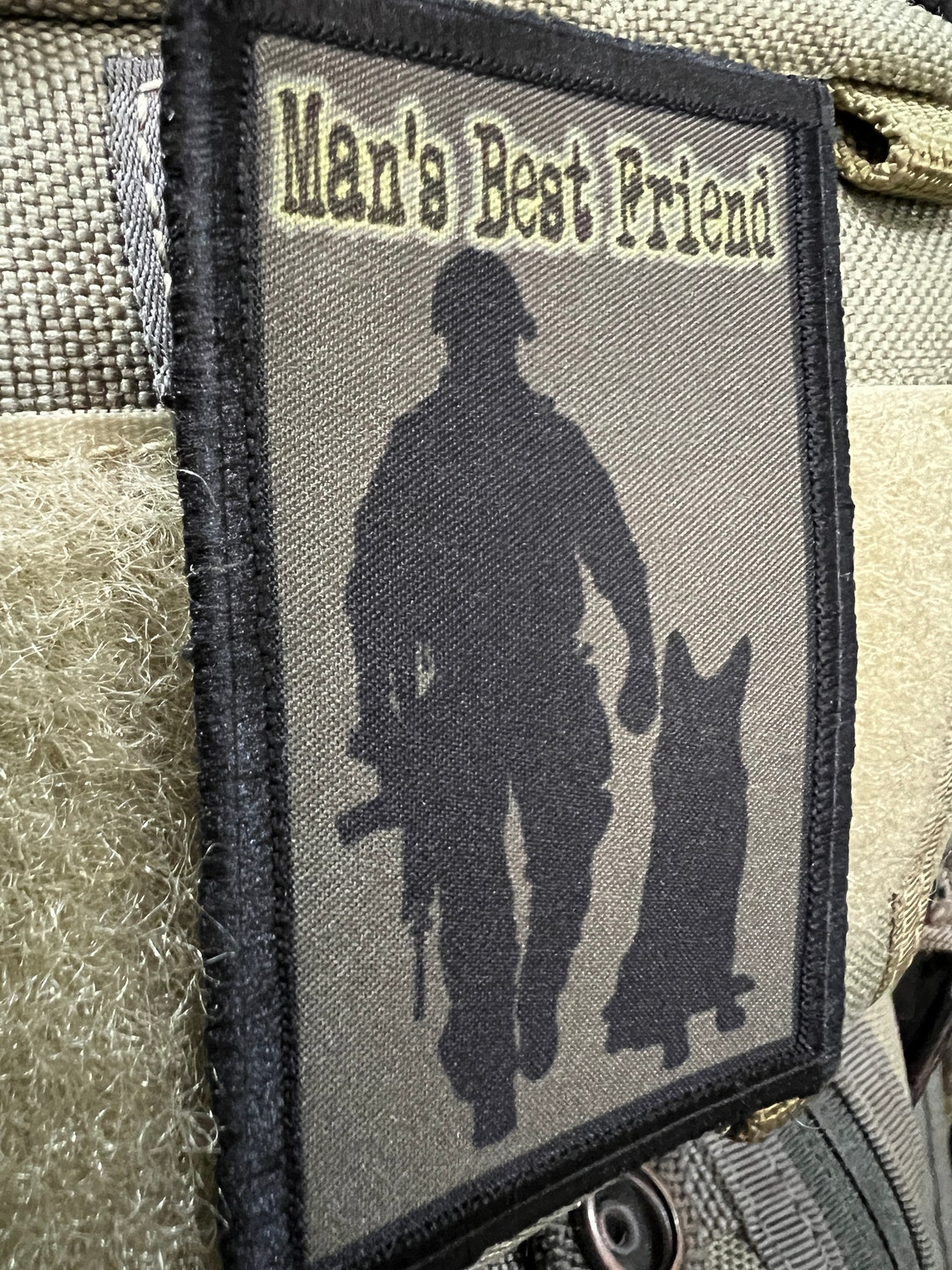 Man's Best Friend Morale Patch: Soldier Service Dog Bond, USA Made - Etsy
