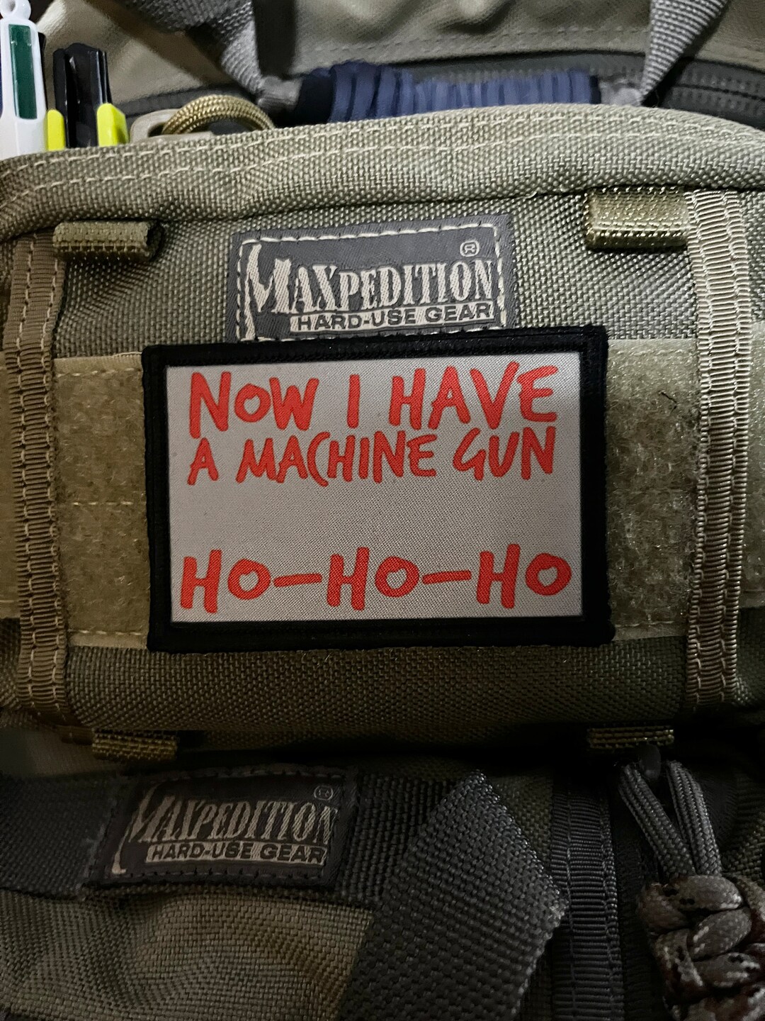 Now I Have a Machine Gun Morale Patch Hook and Loop Patch 2x3 Made in ...
