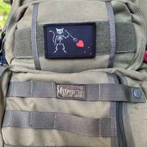 Blackbeard's Cat Pirate Flag Morale Patch Hook and Loop Patch Made in ...