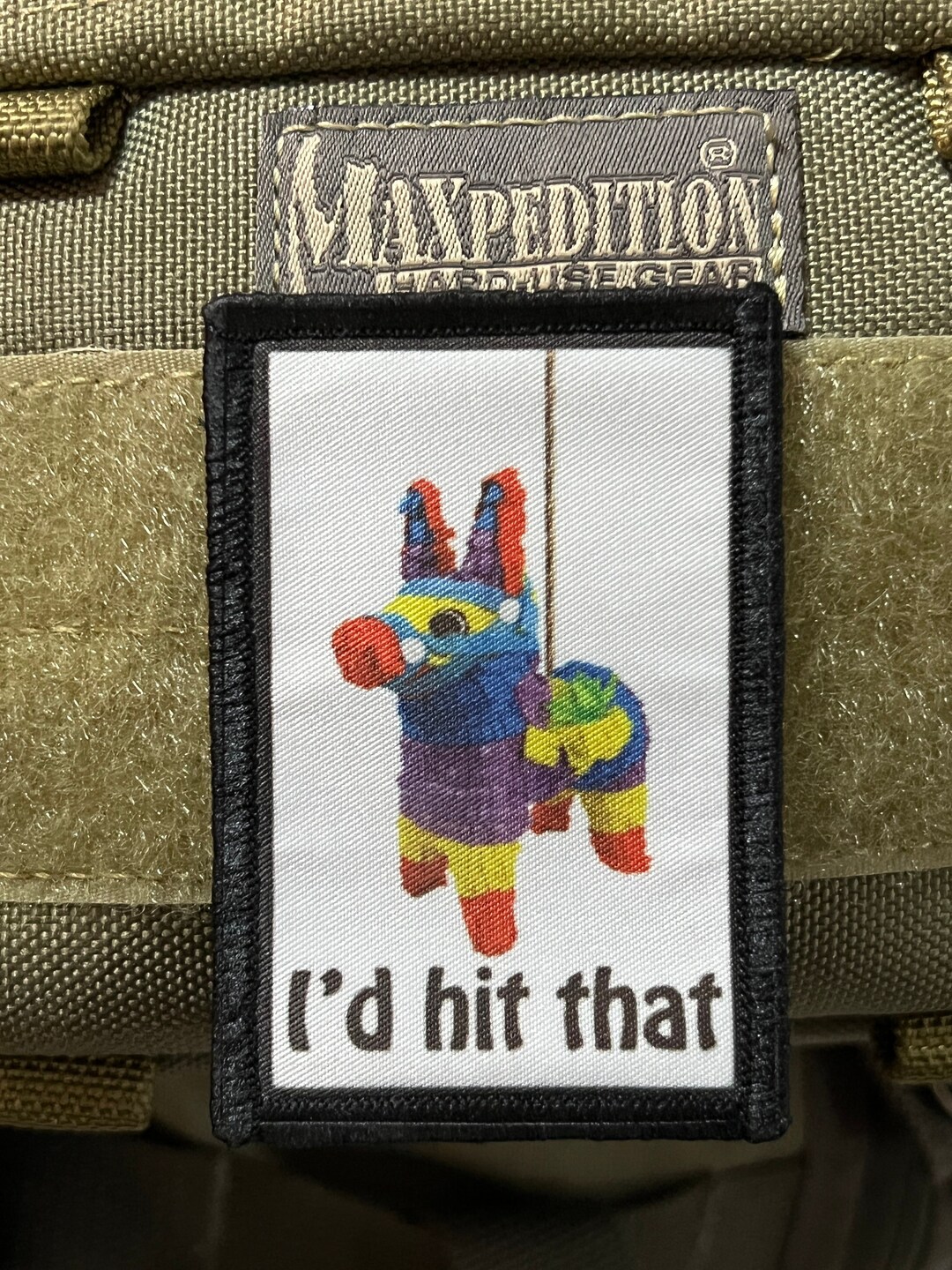 I'd Hit That Pinata Meme Morale Patch - 2x3 Hook and Loop - Etsy UK