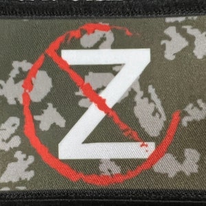 Stop Russian Z Ukraine Morale Patch- Hook and Loop Custom Patch 2x3 ...