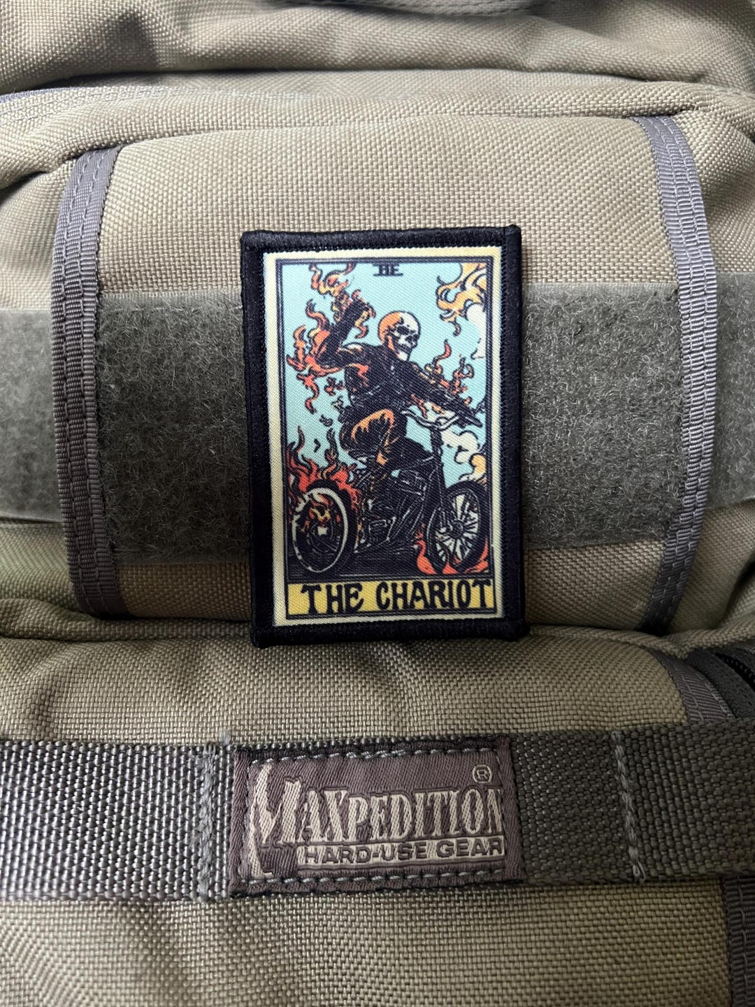 Ghost Rider the Chariot Tarot Card Morale Patch- Hook and Loop Custom ...