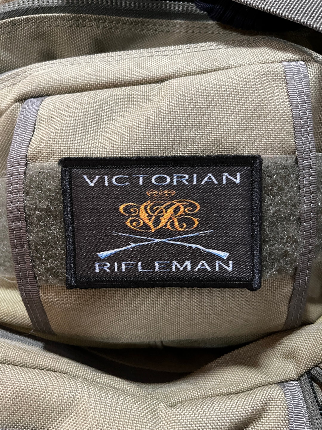 Victorian Rifleman Morale Patch- Hook and Loop Custom Patch 2x3" Made ...