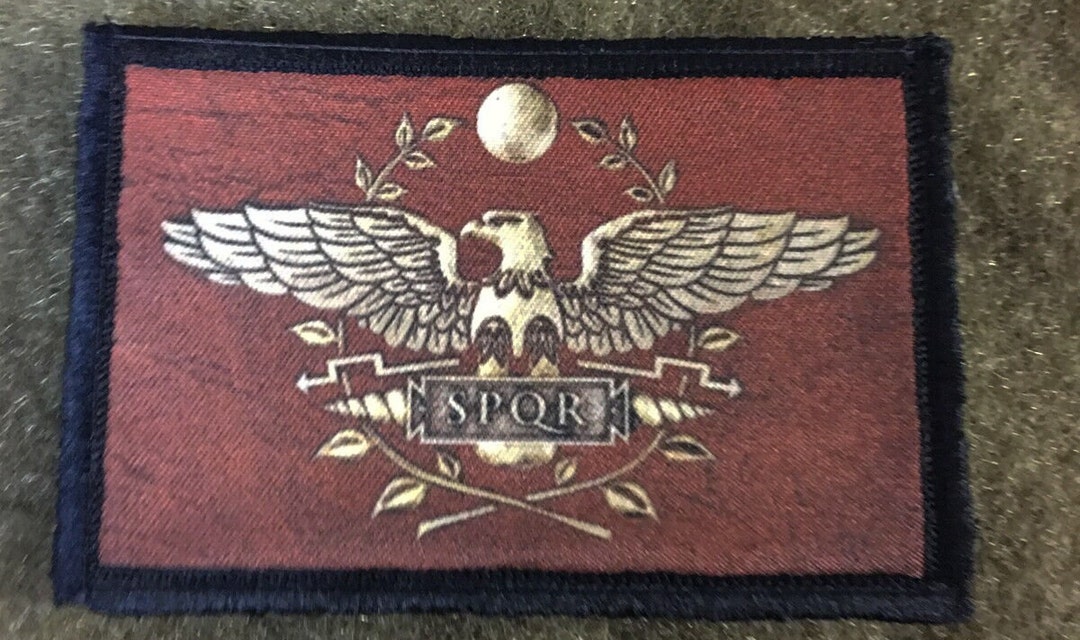 Roman Legion SPQR Morale Patch - Hook and Loop Custom Patch 2x3" Made ...