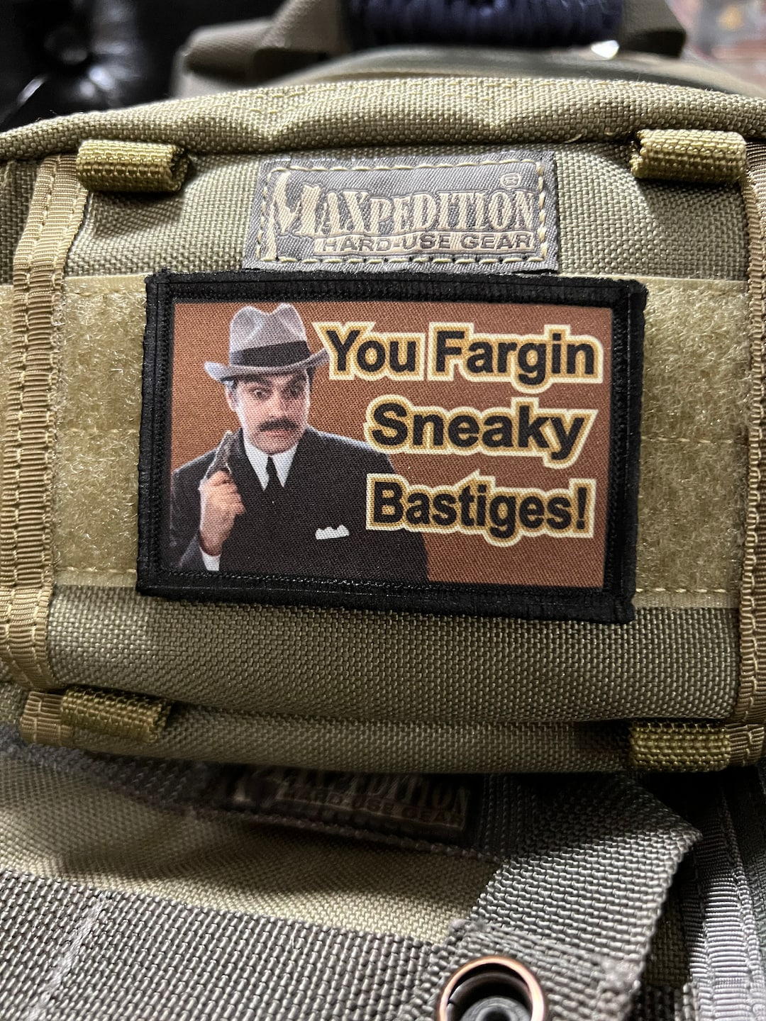 Sneaky Bastiges! Funny Morale Patch- Hook and Loop Custom Patch 2x3 ...