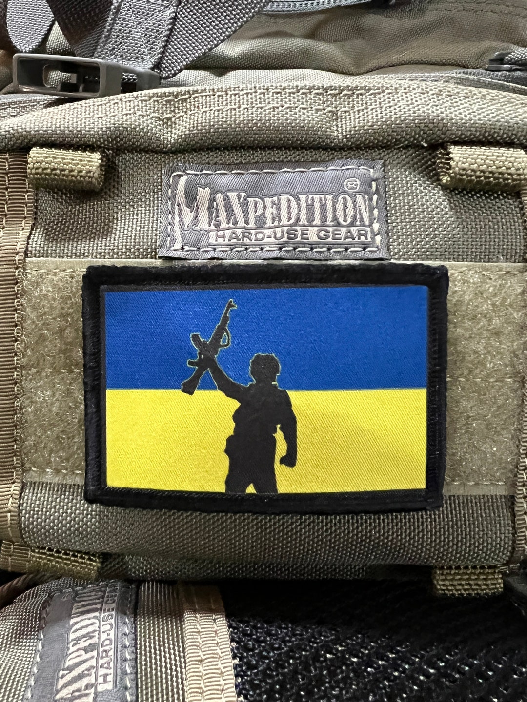 Ukrainian Flag Red Dawn Wolverines Ukraine Morale Patch- Hook and Loop ...