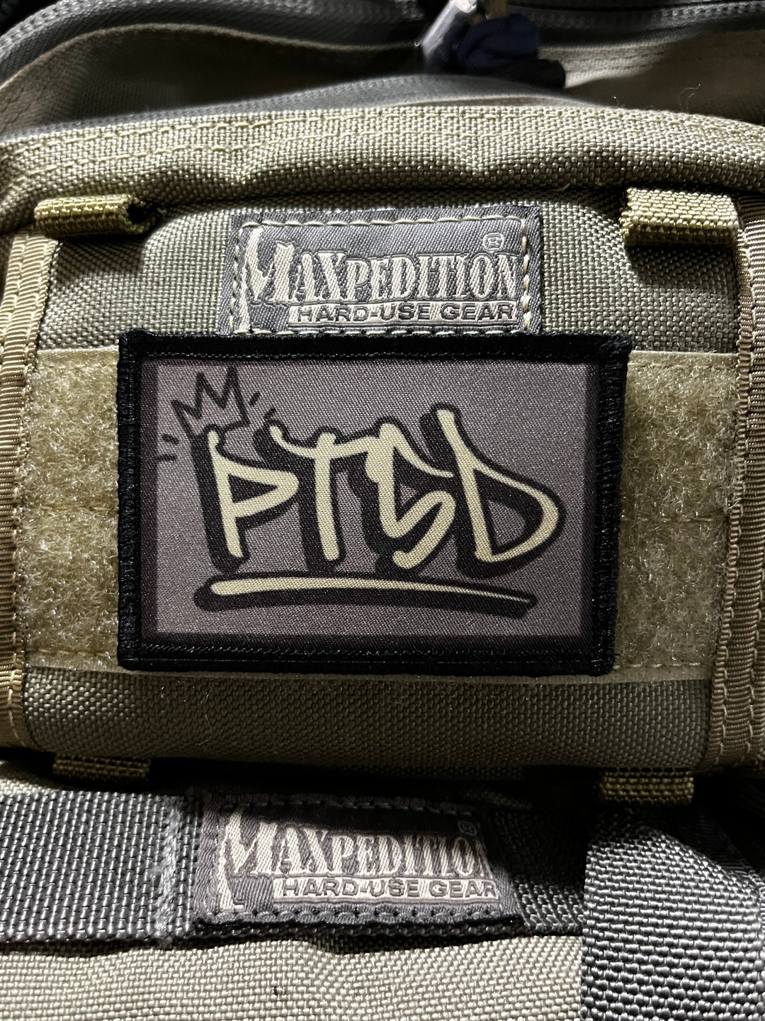 PTSD Morale Patch- Hook and Loop Custom Patch 2x3" Made in the USA! - Etsy