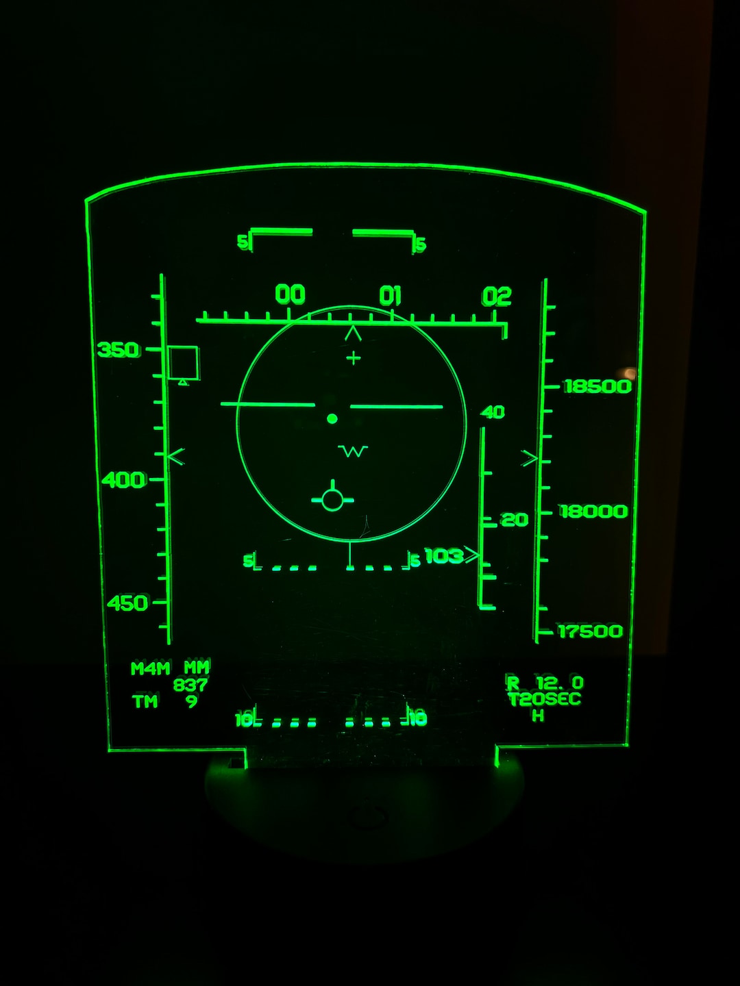 Air Force F-15C Eagle Heads up Display HUD LED Sign /acrylic Light - Etsy