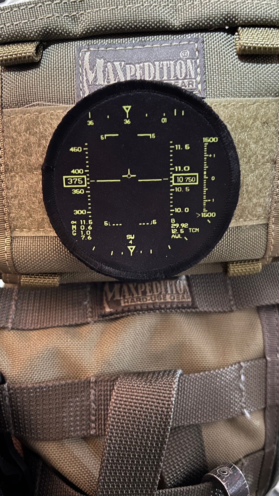 F14 Tomcat HUD Heads up Display 3'' Morale Patch- Hook and Loop Custom ...