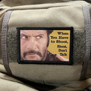 Tuco Ramirez Quote Morale Patch- Hook and Loop Custom Patch 2x3" Made ...