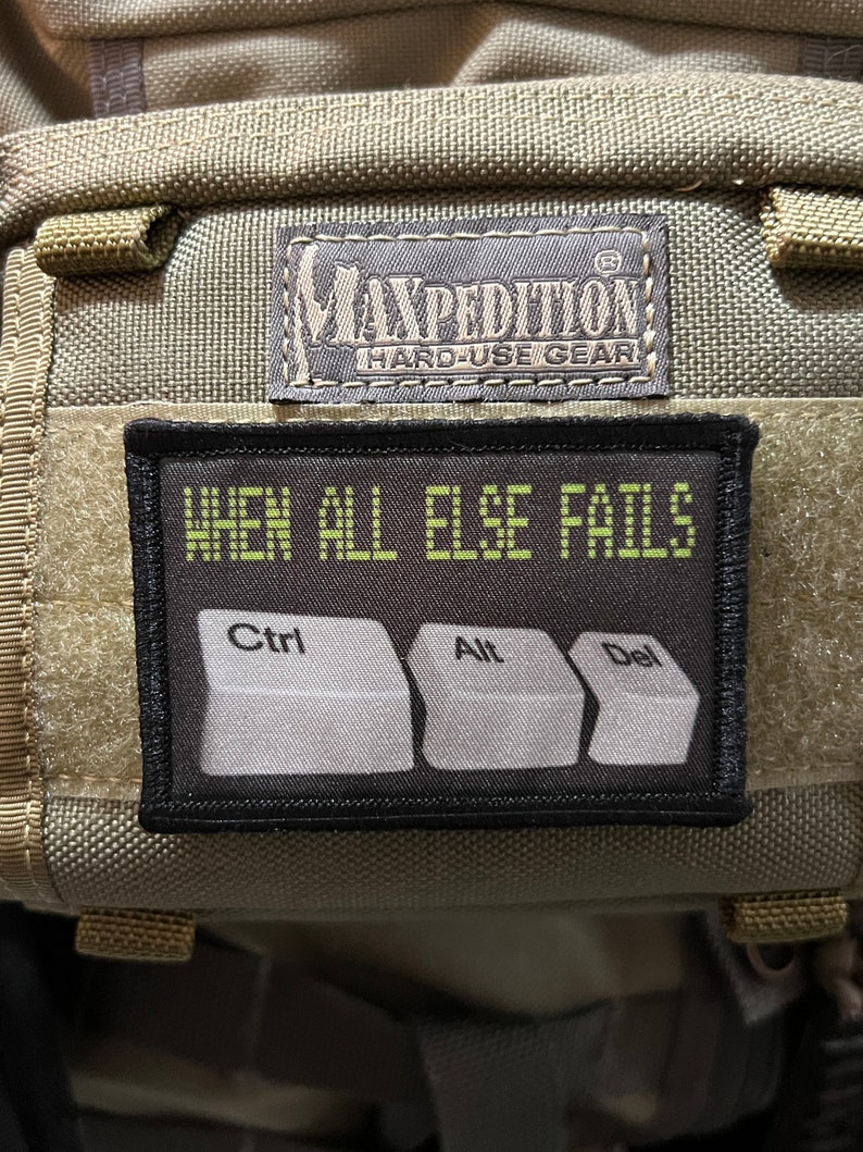Ctrl Alt Del Morale Patch: 2x3" Hook and Loop, Made in USA - Etsy