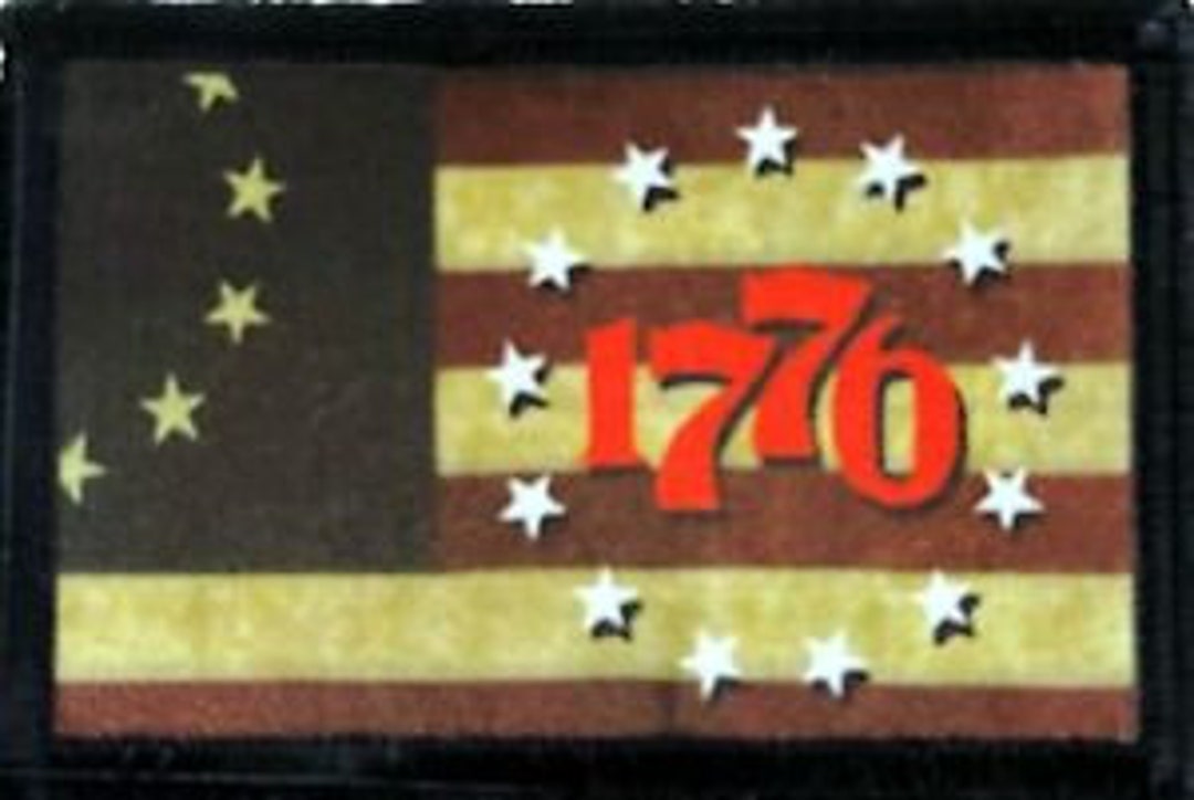1776 Betsy Ross Flag Morale Patch- Hook and Loop Patch 2x3" Made in the ...