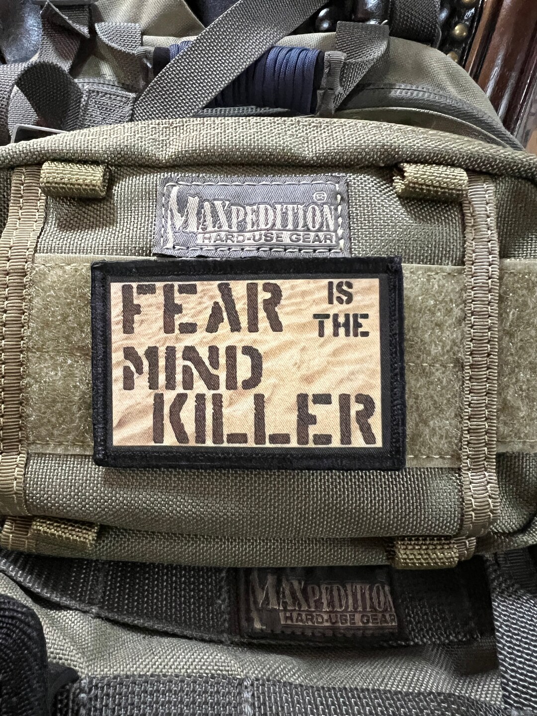 Fear is the Mind Killer Morale Patch- Hook and Loop Patch 2x3" Made in ...