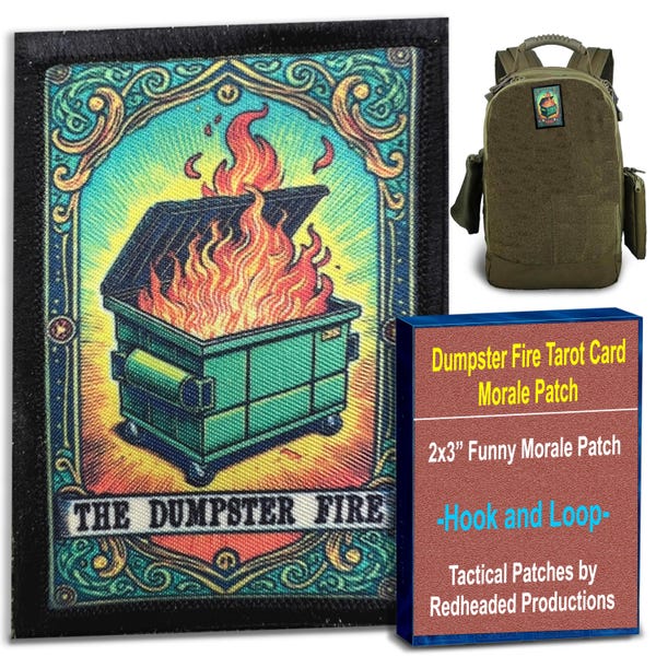 Dumpster Fire Patch - Etsy
