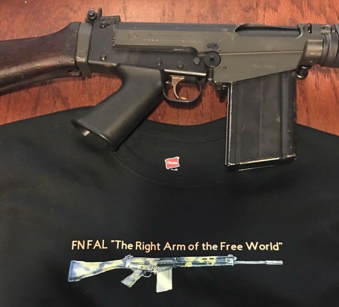 Full Color FN FAL Right Arm of the Free World T Shirt Handmade - Etsy