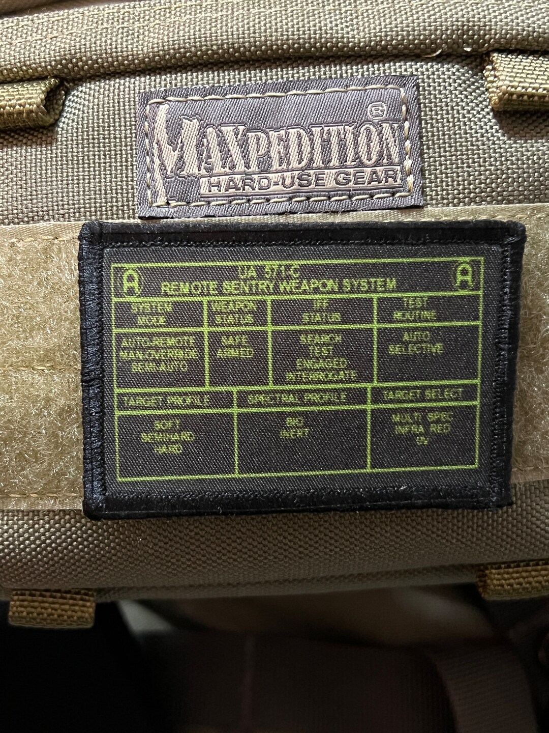 Aliens Colonial Marines Remote Sentry Weapon System Morale Patch- Hook ...
