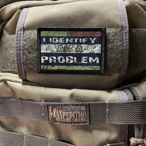 I Identify as a Problem Morale Patch Hook and Loop 2x3 - Etsy
