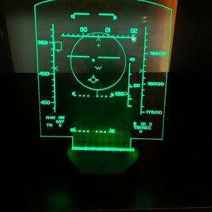 Air Force F-15C Eagle Heads up Display HUD LED Sign /acrylic Light - Etsy