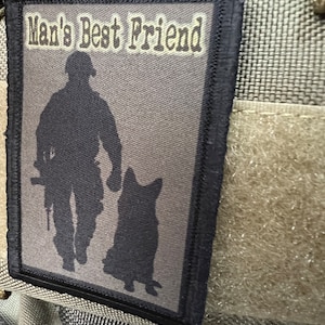 Man's Best Friend Morale Patch: Soldier Service Dog Bond, USA Made - Etsy