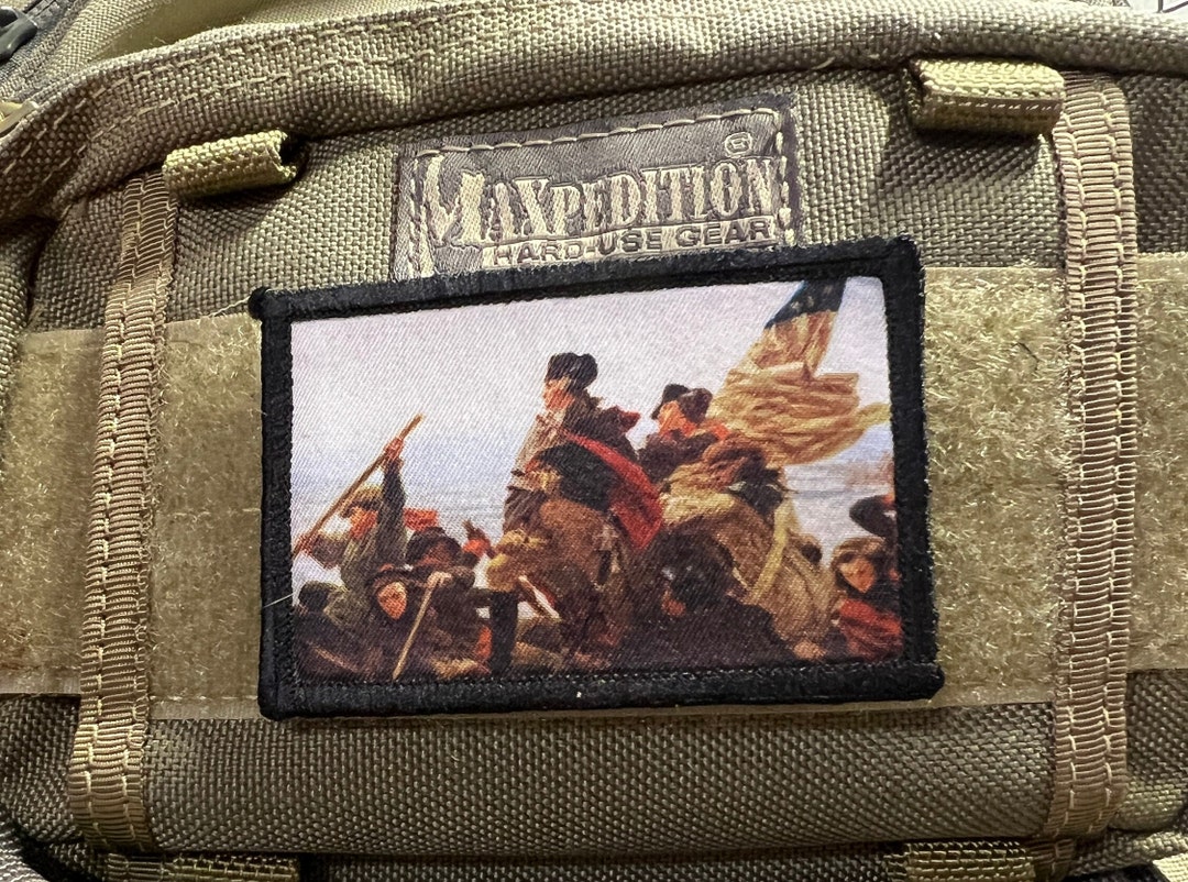 George Washington Crossing the Delaware Patriotic Morale Patch- Hook ...