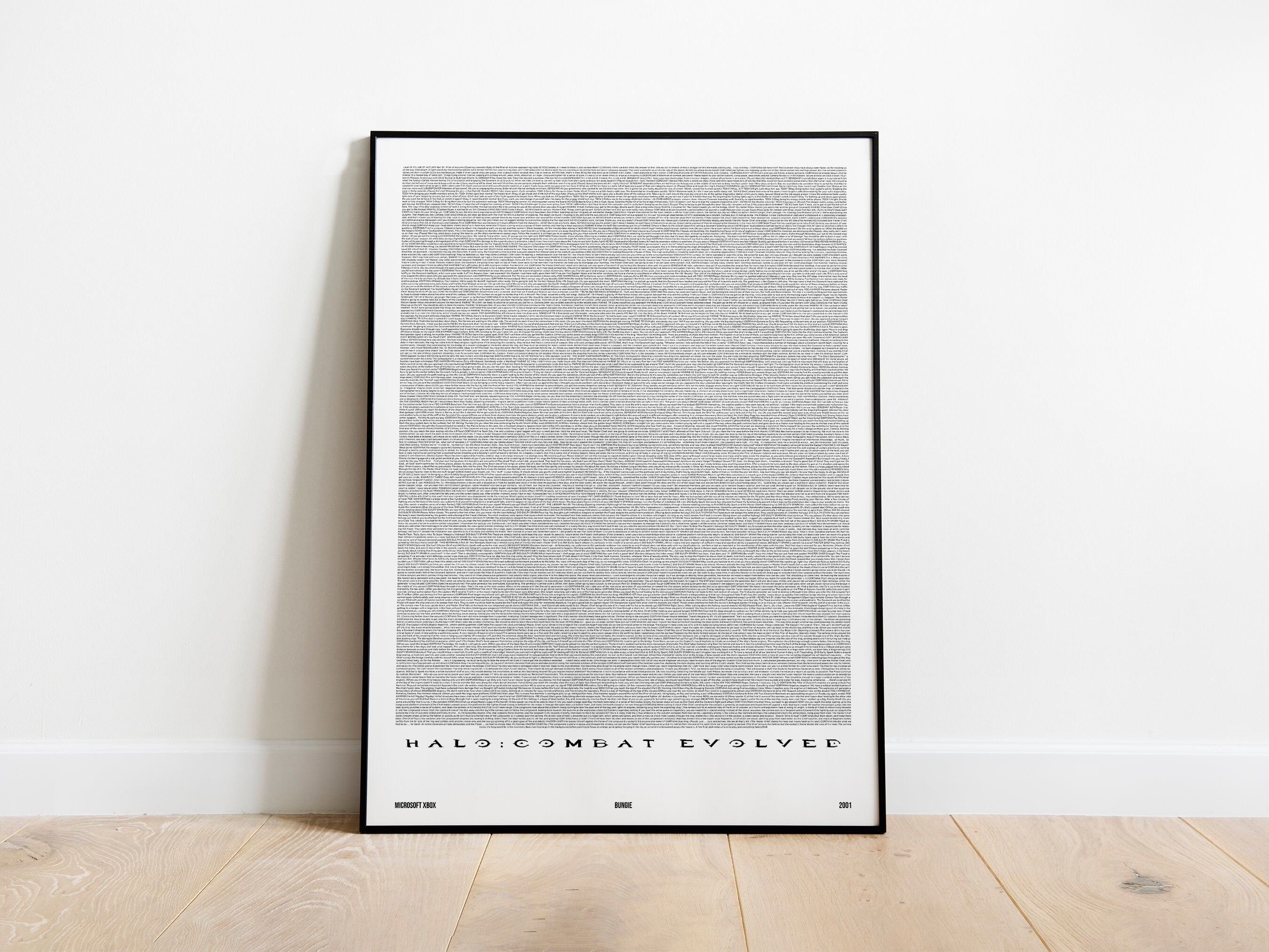 Halo: Combat Evolved Video Game Script Poster - Xbox Video Game Art ...