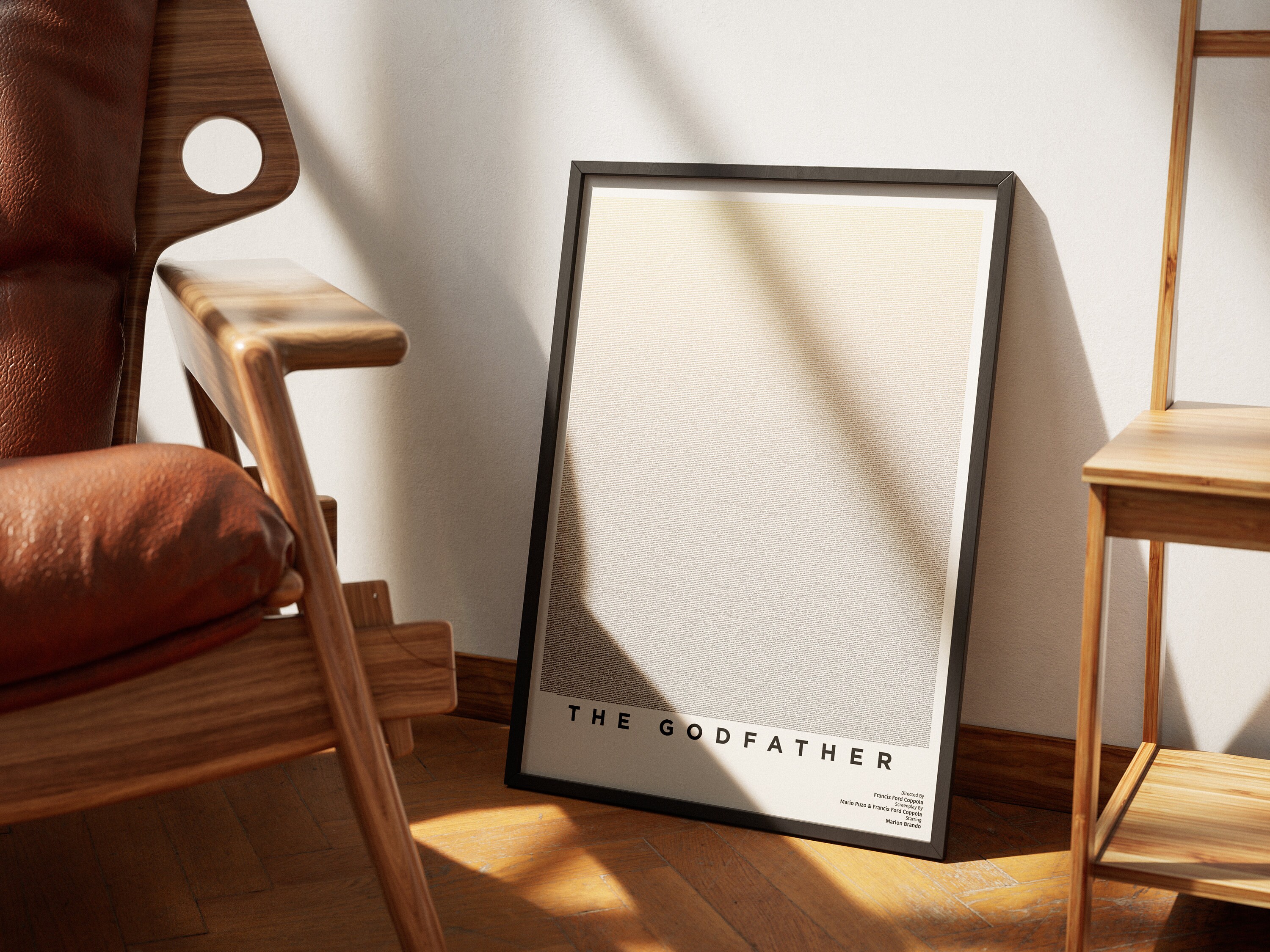 The Godfather Minimalist Movie Script Poster: Embrace the Legacy in ...