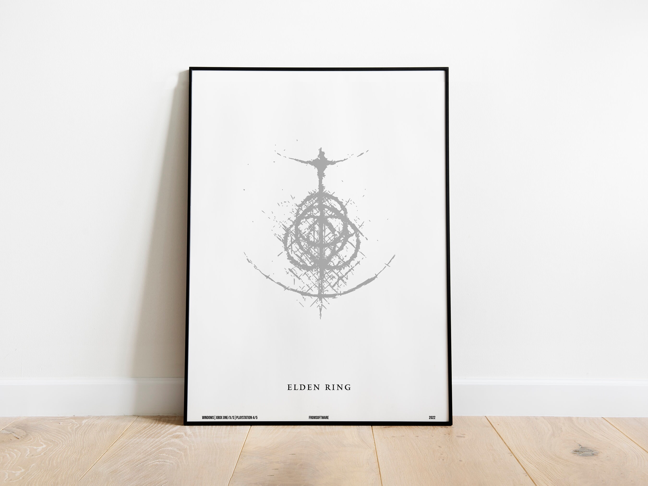 Elden Ring Video Game Script Poster - Modern Video Game Art, Minimalist ...