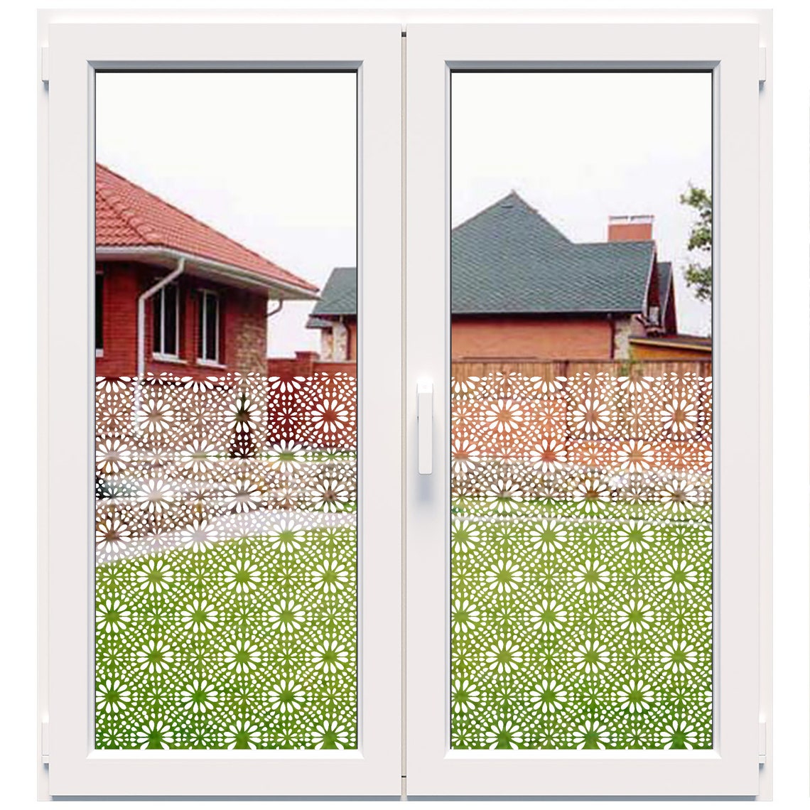 Window Privacy Film 17 White Decorative Frosted Film Etched Glassfilm ...
