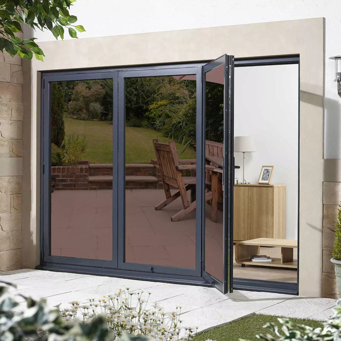 Bronze Mirror Window Film, Window Reflective Film Tinting Film Bronze ...