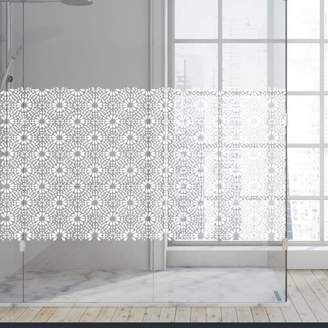 Window Privacy Film 17 White Decorative Frosted Film Etched Glassfilm ...