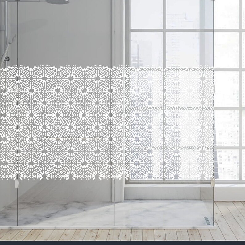 Window Privacy Film 17 White Decorative Frosted Film Etched Glassfilm ...