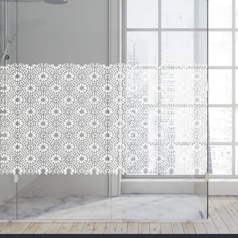 Window Privacy Film 17 White Decorative Frosted Film Etched Glassfilm ...