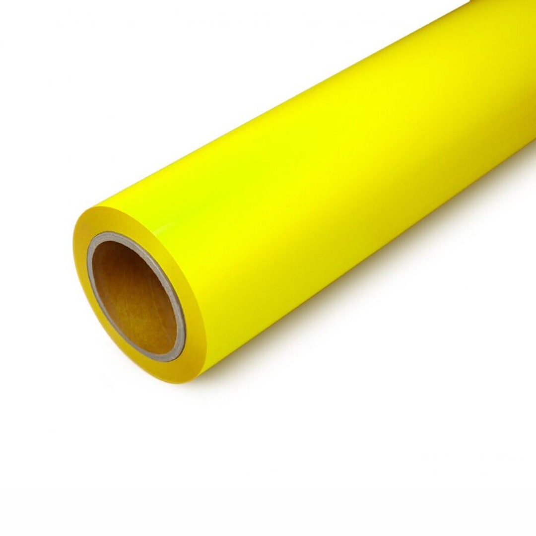 Vinyl Film "yellow Color" Matte Width: 123cm Film for Window and Glass ...