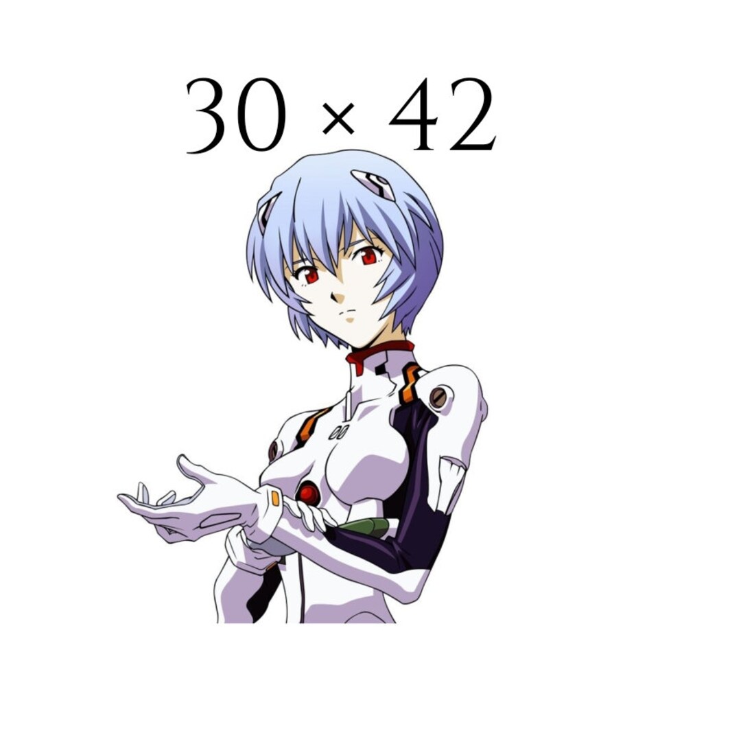 Anime Poster Rei Ayanami From Evangelion. Print on Plastic Decoration ...