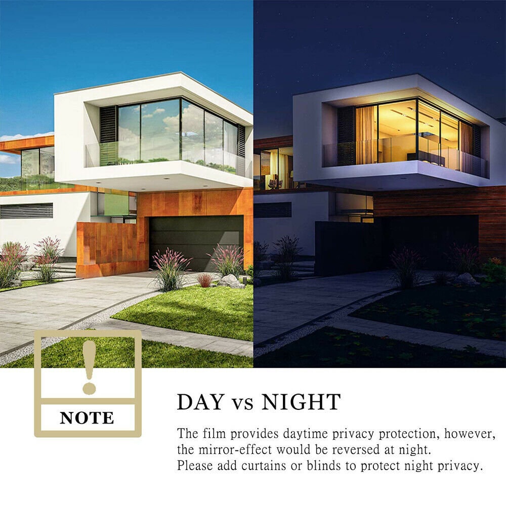 Silver Mirror Window Film, Window Reflective Film Tinting Film Silver ...