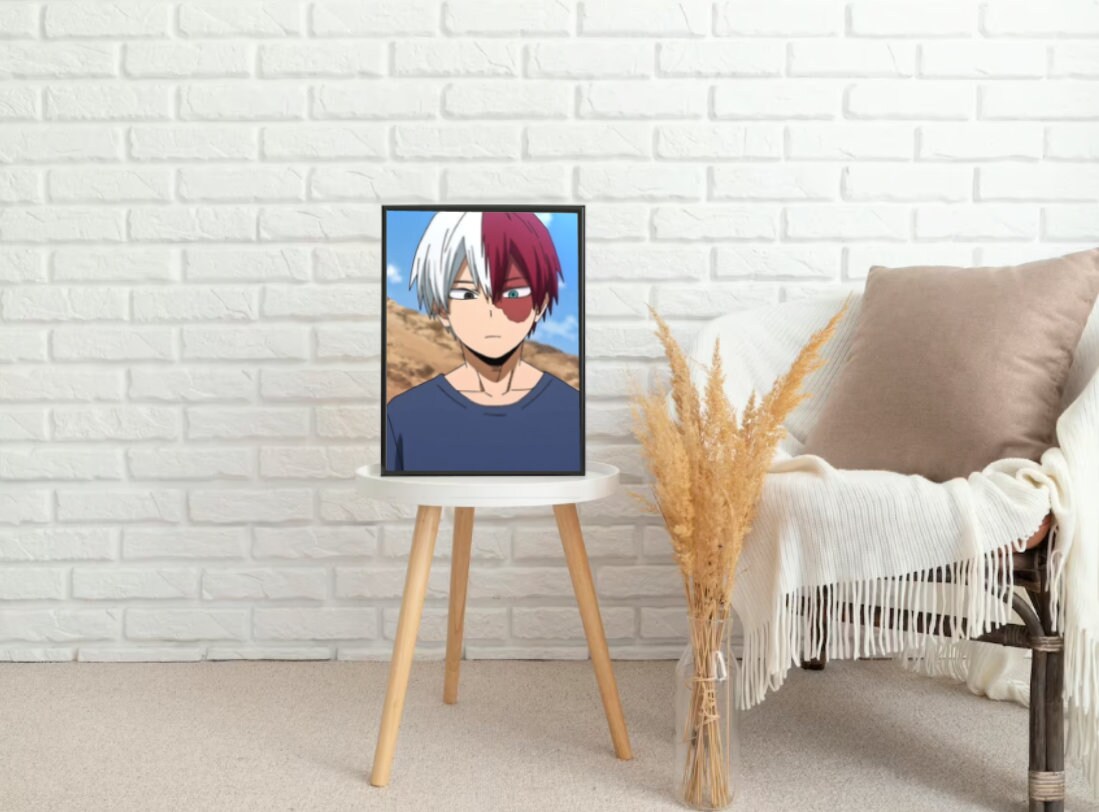 Anime Poster Todoroki Shoto From My Hero Acagemia. Print on Plastic ...