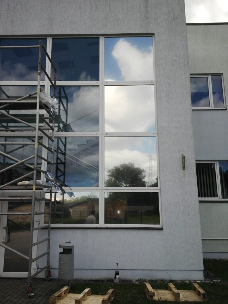 Silver Mirror Window Film, Window Reflective Film Tinting Film Silver ...