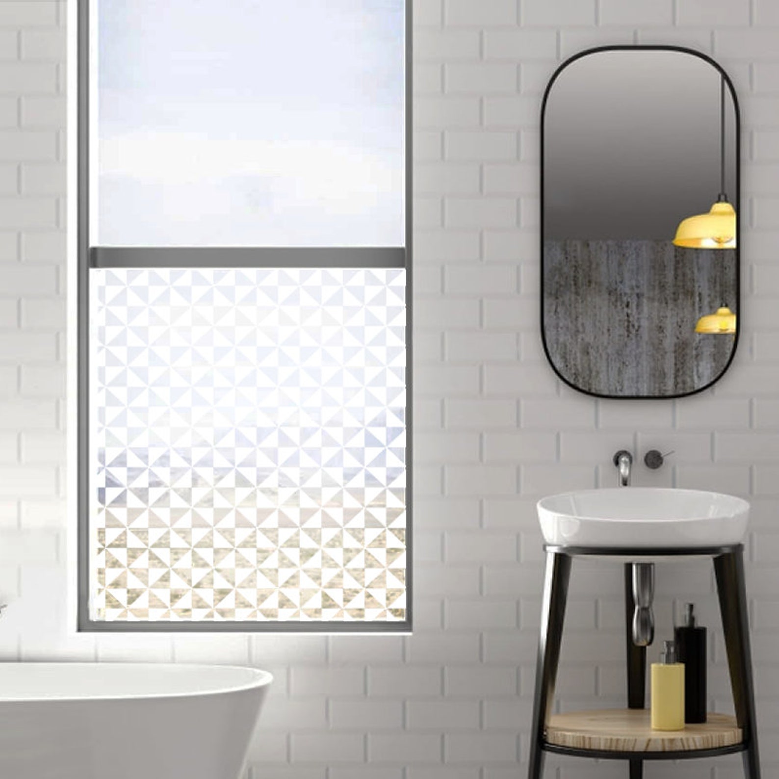 Window Privacy Film 13 White Decorative Frosted Film Etched Glassfilm ...