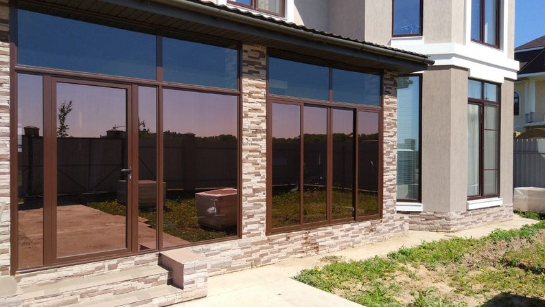 Bronze Mirror Window Film, Window Reflective Film Tinting Film Bronze ...
